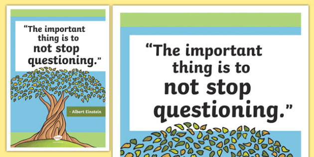 Einstein Inspirational Classroom Quote Display Poster