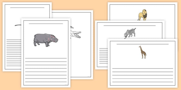 Crocodile Themed Writing Frames (teacher made)