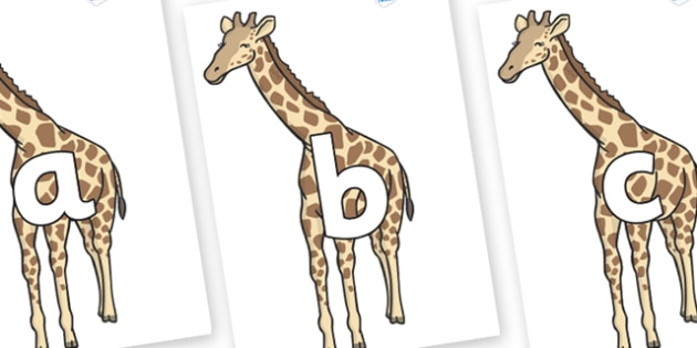 Phoneme Set on Giraffe (teacher made)