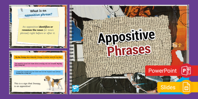 Appositive Phrases Appositive Phrases