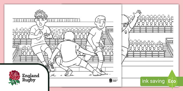Six Nations Cup Colouring Sheets | England Rugby | Twinkl