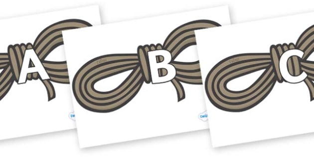 FREE! - A-Z Alphabet on Ropes (Teacher-Made)