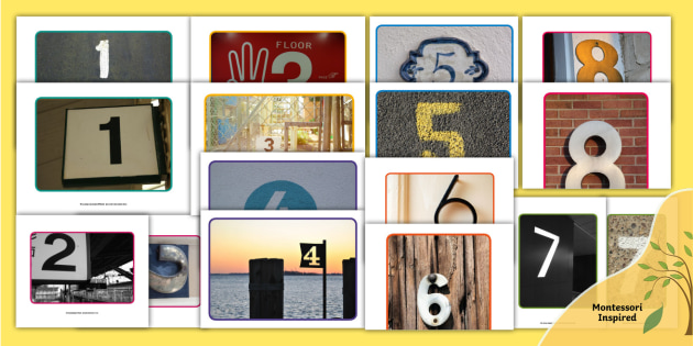 Montessori- Numbers (1 - 10 photo pack) (teacher made)