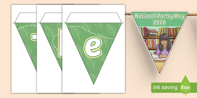 National Poetry Day The Environment Display Bunting
