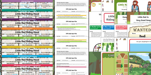 EYFS Little Red Riding Hood Lesson Plan, Enhancement Ideas and ...