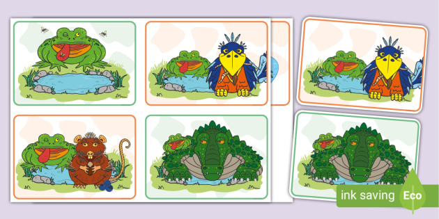 Story Sequencing Cards Supporting The Wide Mouthed Frog