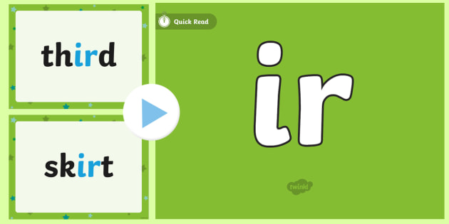 Phonics ir Words | PowerPoint | Primary Resources