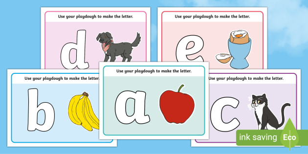 New Zealand Alphabet Playdough Mats (teacher made)
