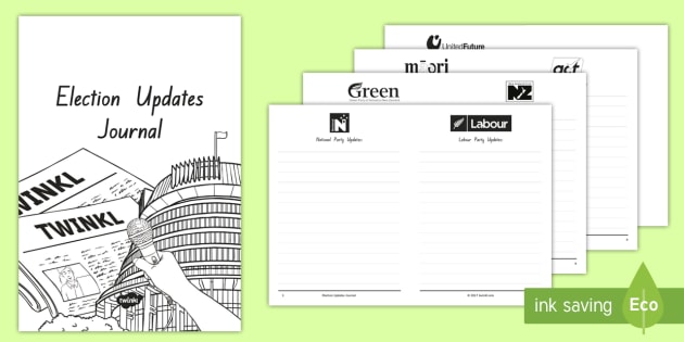 Election Updates Journal Activity Booklet (teacher made)