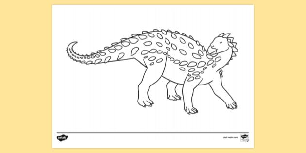 Scelidosaurus Colouring Sheet | Colouring Sheets