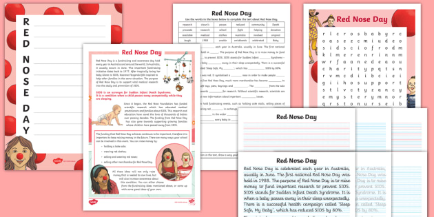 FREE! - What Happens On Red Nose Day? | Teaching Pack | Primary