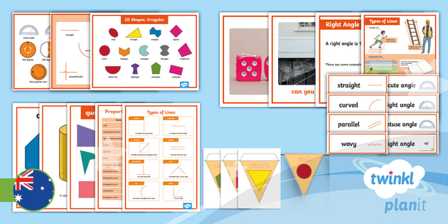 Year 3 Shape: Properties of Shapes Display Pack