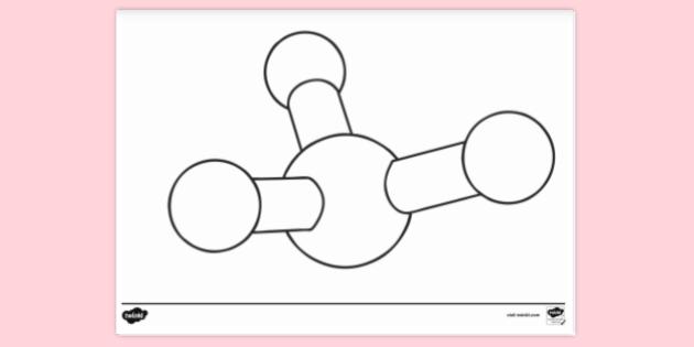 FREE! - Ammonia Molecular Model Colouring Sheet | Colouring Sheets