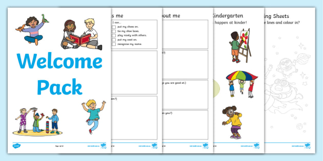 Kindergarten Welcome Pack - Starting School Activities