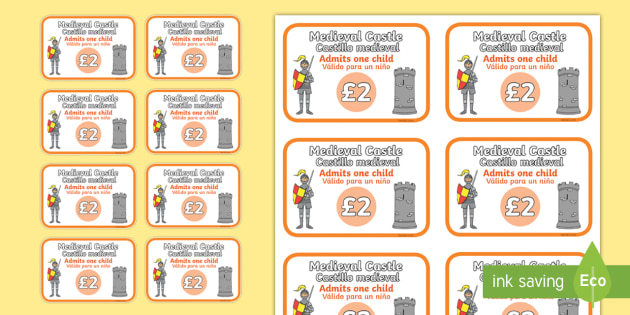 Medieval Castle Role-Play Tickets English/Spanish - EAL, Medieval ...