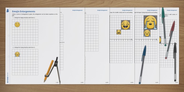 👉 😊 Emojis Transformations - Enlargements