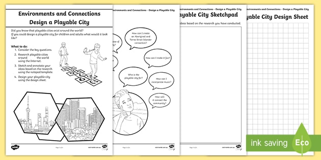 Environments and Connections Design a Playable City Activity