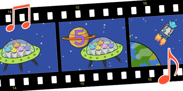 5 Little Men in a Flying Saucer Sing Along Video