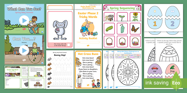 Easter Pack for Junior Infants | Easy to Print | Twinkl