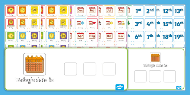 Twinkl Symbols: Today's Date Visuals (teacher made)