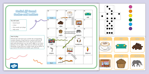 Phonics Snakes and Ladders Game • Twinkl.com.au
