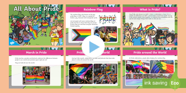 All About Pride Month PowerPoint - Primary Resources