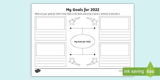 My Goals for 2022 Activity Sheet