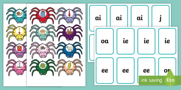 Spider Splat Phonics Group 4 Game (teacher made)