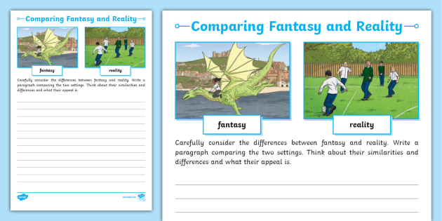 Fantasy And Reality Worksheets