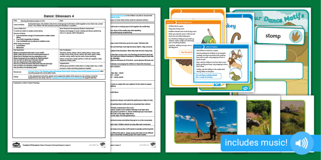 EYFS PE Dance Dinosaurs Lesson 4: Dancing Dinosaur