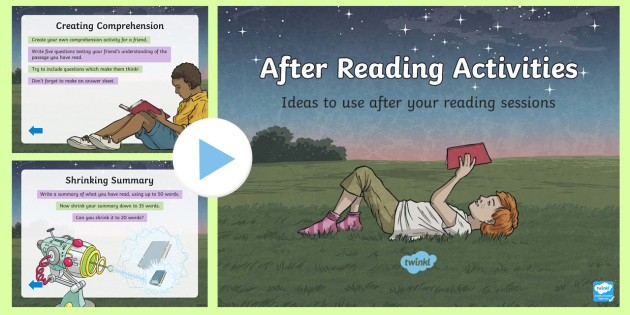 After Reading Activities PowerPoint (teacher made)