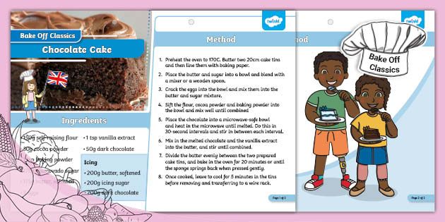 Chocolate Cake - Bake Off Classics | Twinkl Yum