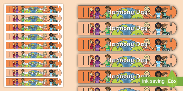 Harmony Day bracelets. Perfect for EYLF and F-2 І Twinkl