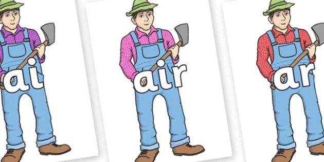 FREE! - Phase 3 Phonemes on Mr Arable (teacher made)