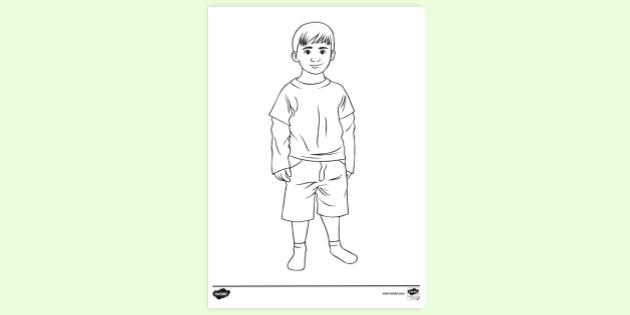 FREE! - Child Colouring Sheet (teacher made)
