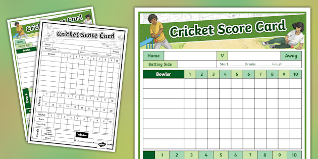 cricket scoring spreadsheet