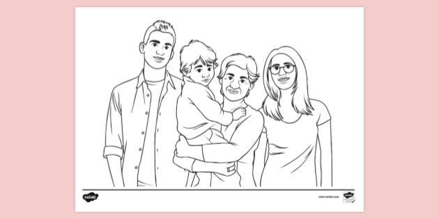 free family coloring pictures