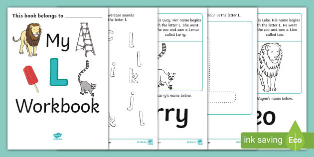 My Workbook L uppercase