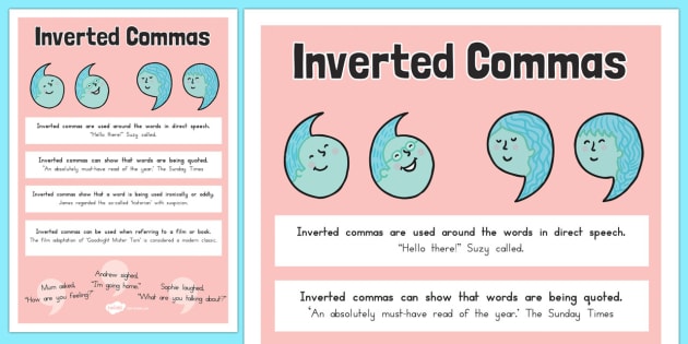 Inverted Commas Punctuation Poster Australia Inverted Commas