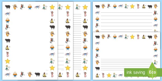 Nursery Rhyme Page Border Pack (teacher made)