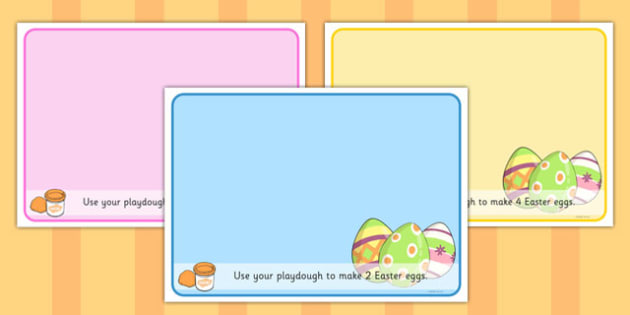 Basic Counting Eggs Playdough Mats (teacher made)
