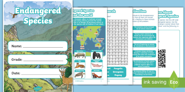 Endangered Species (teacher made)