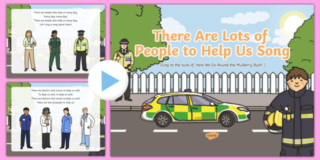 There Are Lots of People to Help Us Song PowerPoint