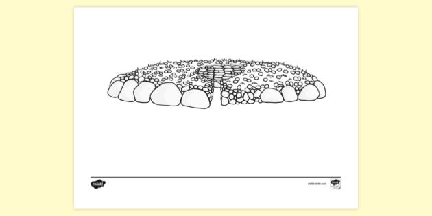 Burial Cairn Colouring Sheet | Colouring Sheets | Twinkl