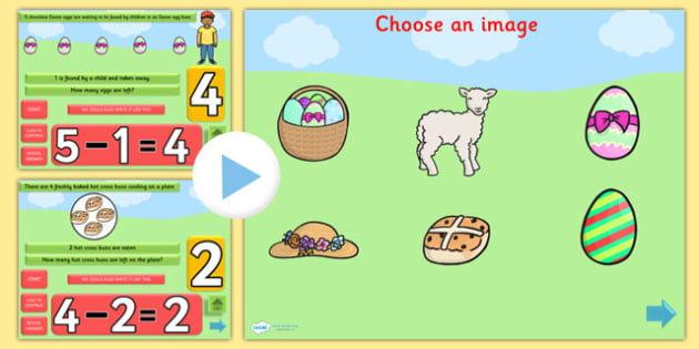 Easter Subtraction PowerPoint (teacher made)