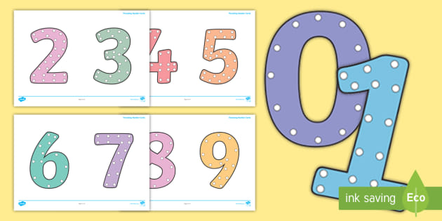 Fine Motor Skills Threading Number Cards (teacher made)
