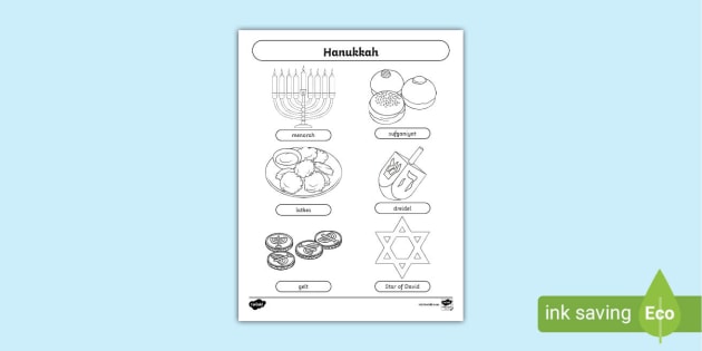 Hanukkah Vocabulary Activity