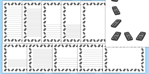 Domino Page Borders (Teacher-Made)