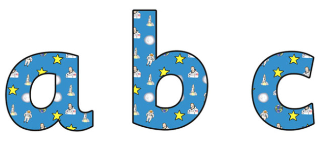 Neil Armstrong Themed A4 Display Lettering (teacher made)