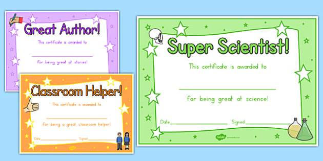 End of Year Award Certificates - usa, america, reward, awards